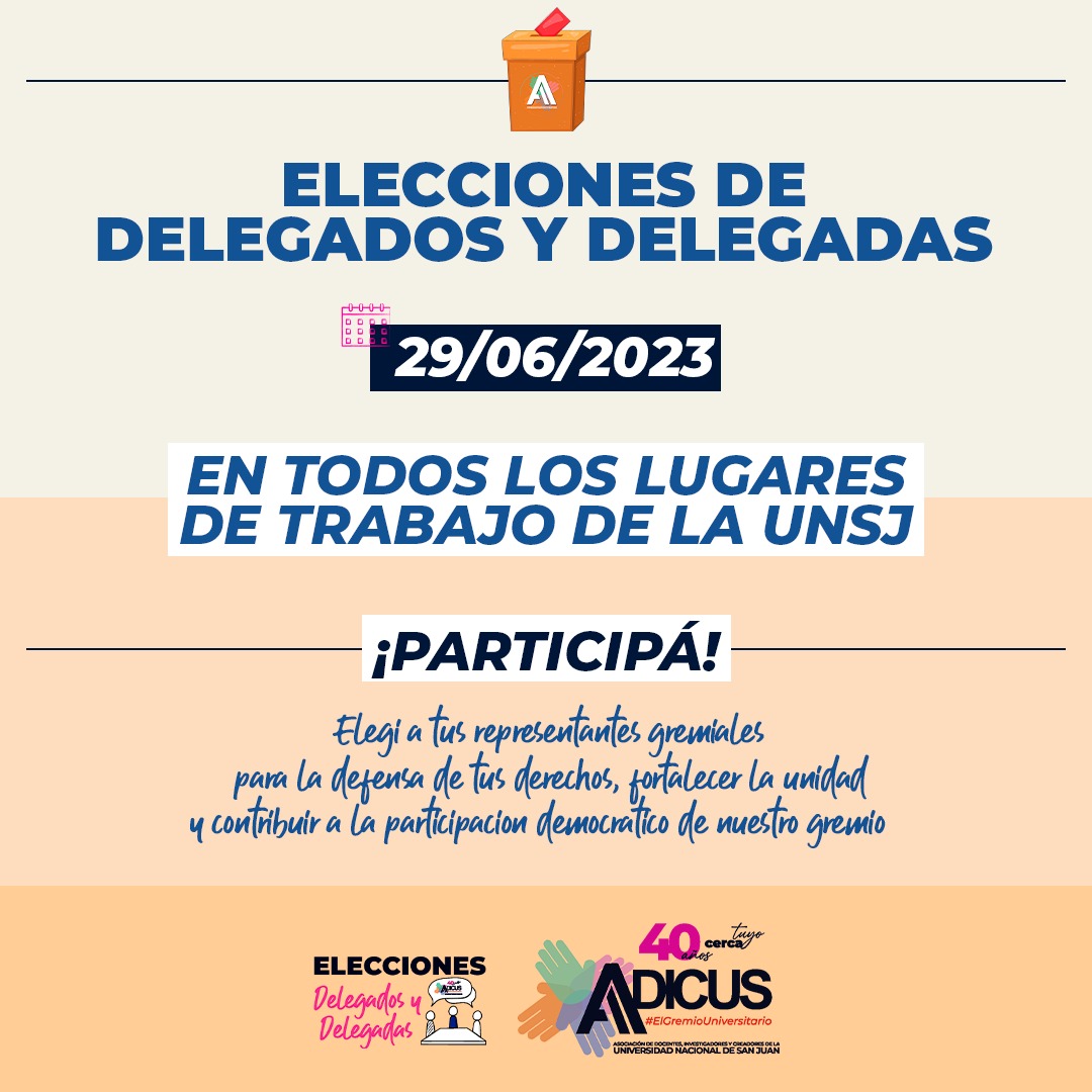 Se acercan las elecciones de Delegados y Delegadas de ADICUS » Diario ...